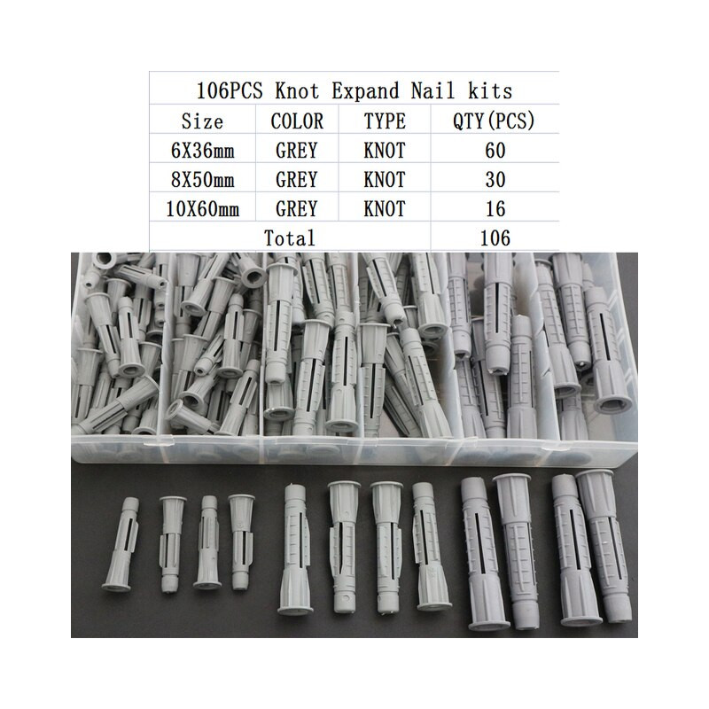Plastic Knot With/No CapExpand Nail Expansion Pipe M4 M5 M6 M7 M8 M10 ...