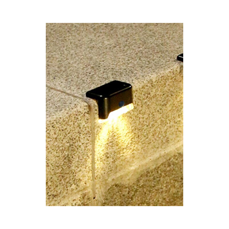 4pcs Warm White LED Solar Lamp Path Stair Outdoor Garden Lights ...