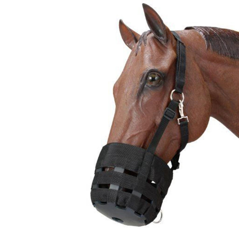 Nylon Horse Glazing Muzzle With Adjustable Horse Halter Collar ...
