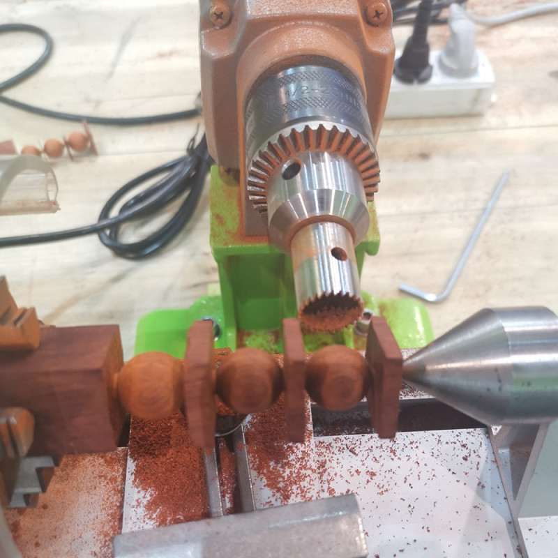 Allsome BG-3309 Mini Wood Lathe Machine Variable Speed Benchtop ...