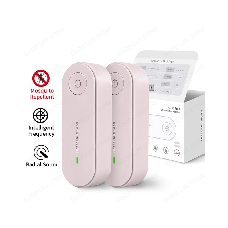 2 Pack Ultrasonic Insect Repellent Electronic Mosquito Repellent Mice ...