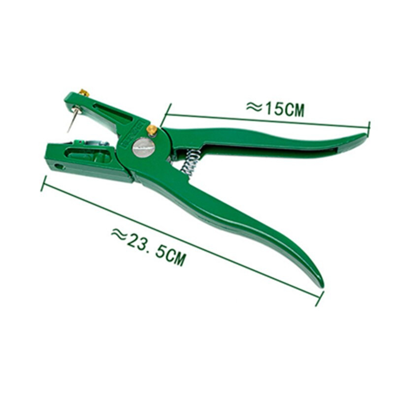 Ear tag pliers Animal Control Device Green Metal ear thorn tongs Swine ...