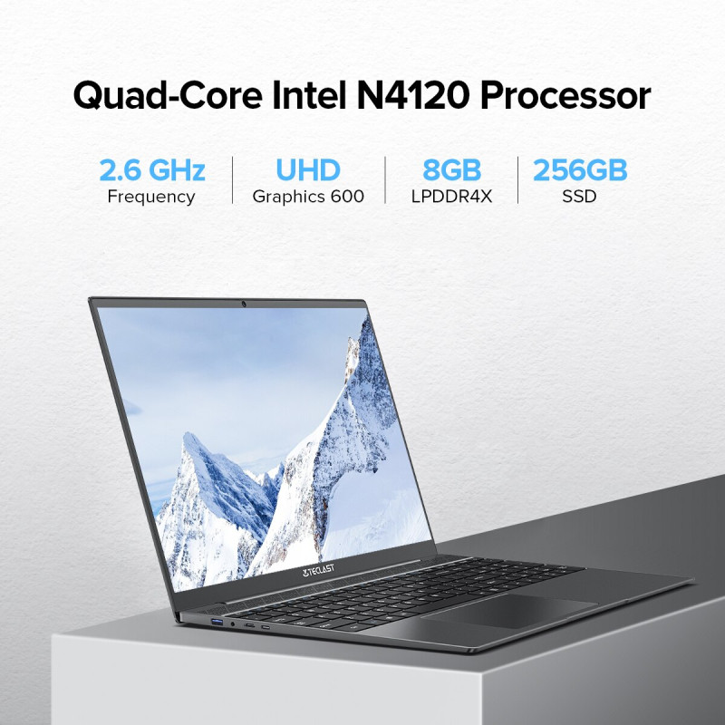F15 Plus 2, laptop, 15,6 inch screen, Intel Celeron N4120, 1920X1080 ...