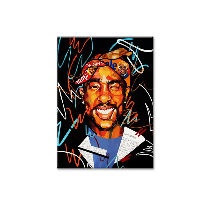 Street Pop Art Posters Hip Hop Singer Rockstar Freddie Mercury 2PAC ...