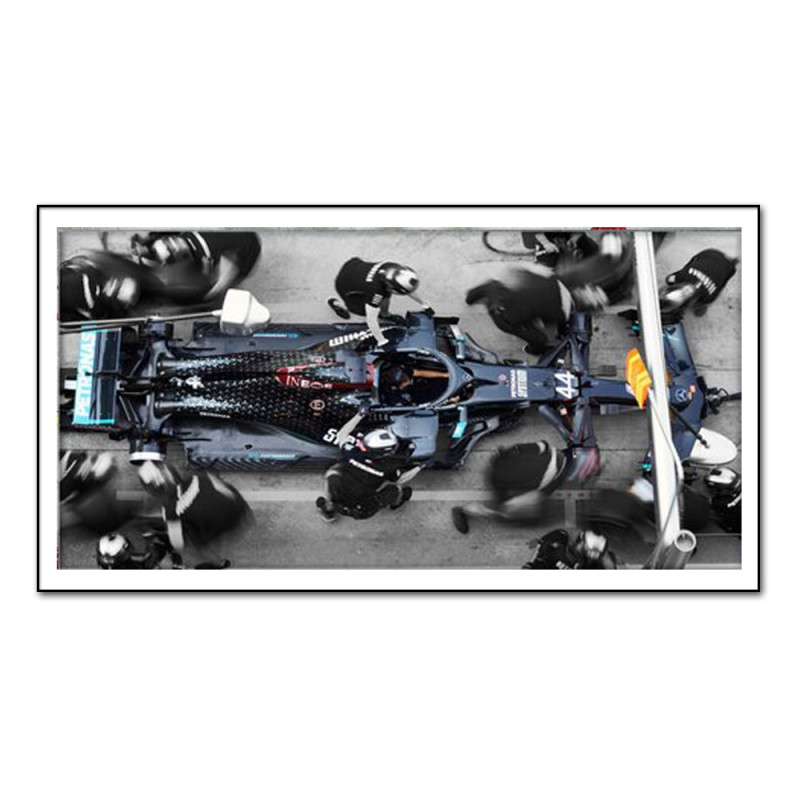 Mercedes-AMG Pit Stop F1 Poster Formula 1 Canvas Painting Modern Racing ...